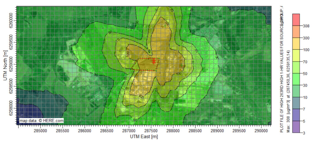 Air Dispersion Modelling - Yellow Tree